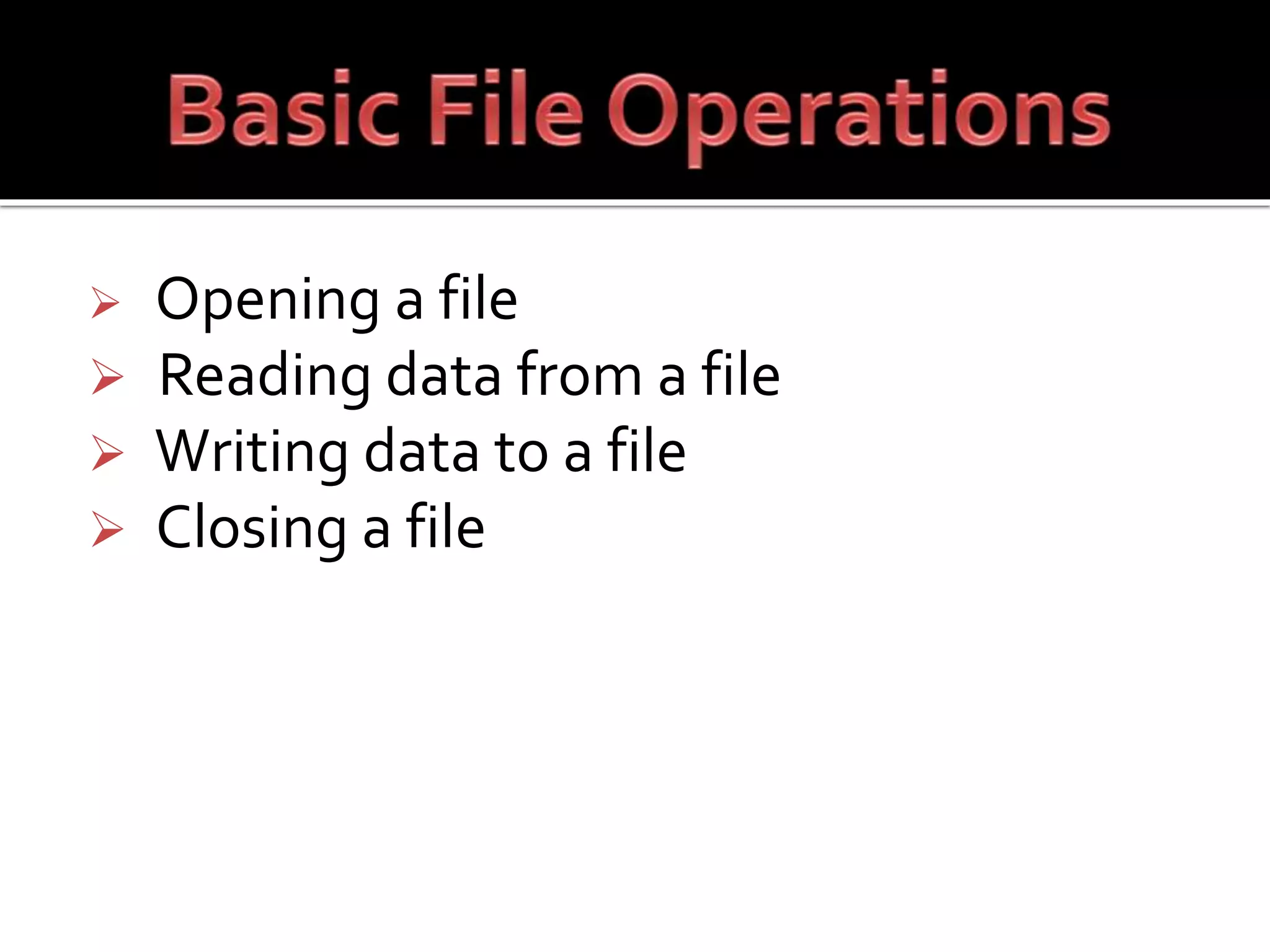 File handling in c | PPTX