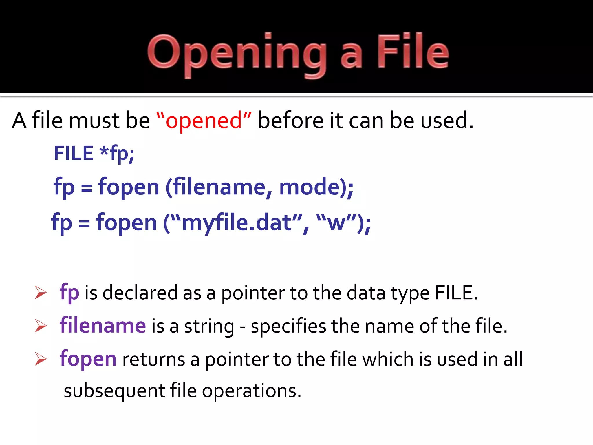 File handling in c | PPTX