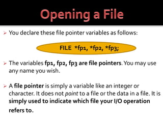 File handling in c | PPTX