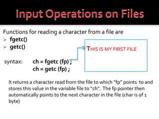 File handling in c | PPTX