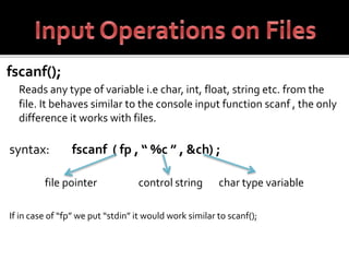 File handling in c | PPTX