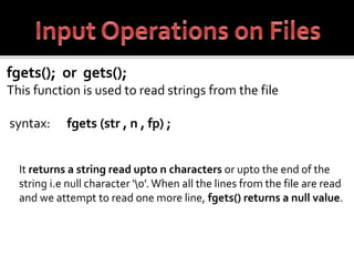File handling in c | PPTX