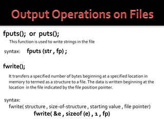 File handling in c | PPTX