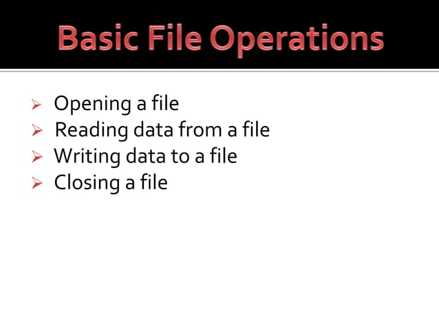 File handling in c | PPTX