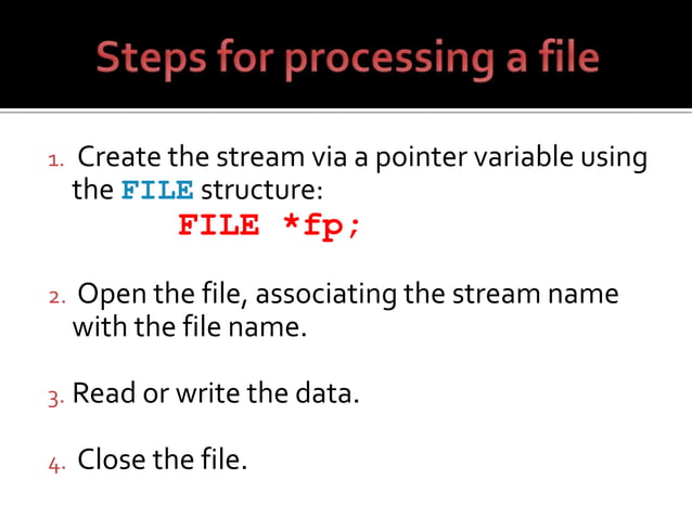 File handling in c | PPTX