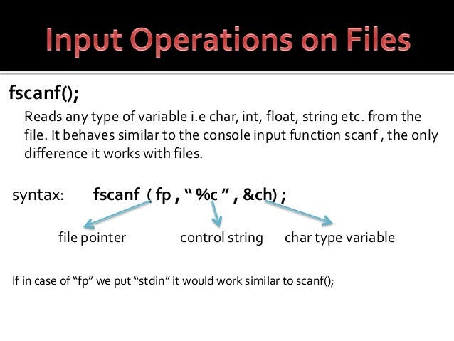 File handling in c