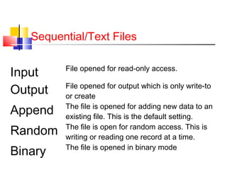 File handling | PPT