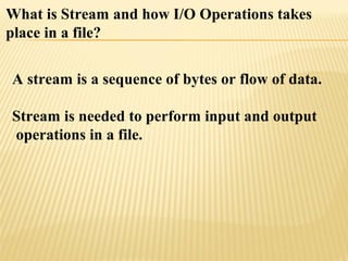 File Handling - N K Upadhyay | PPT