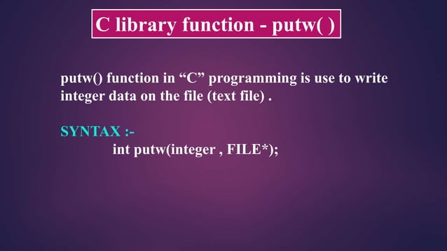 File handling in c | PPTX