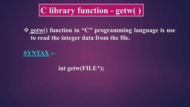 File Handling In C Pptx
