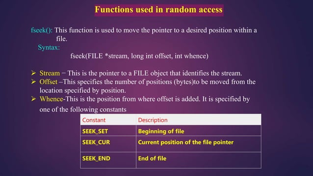 File handling in c | PPTX