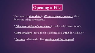 File handling in c | PPTX