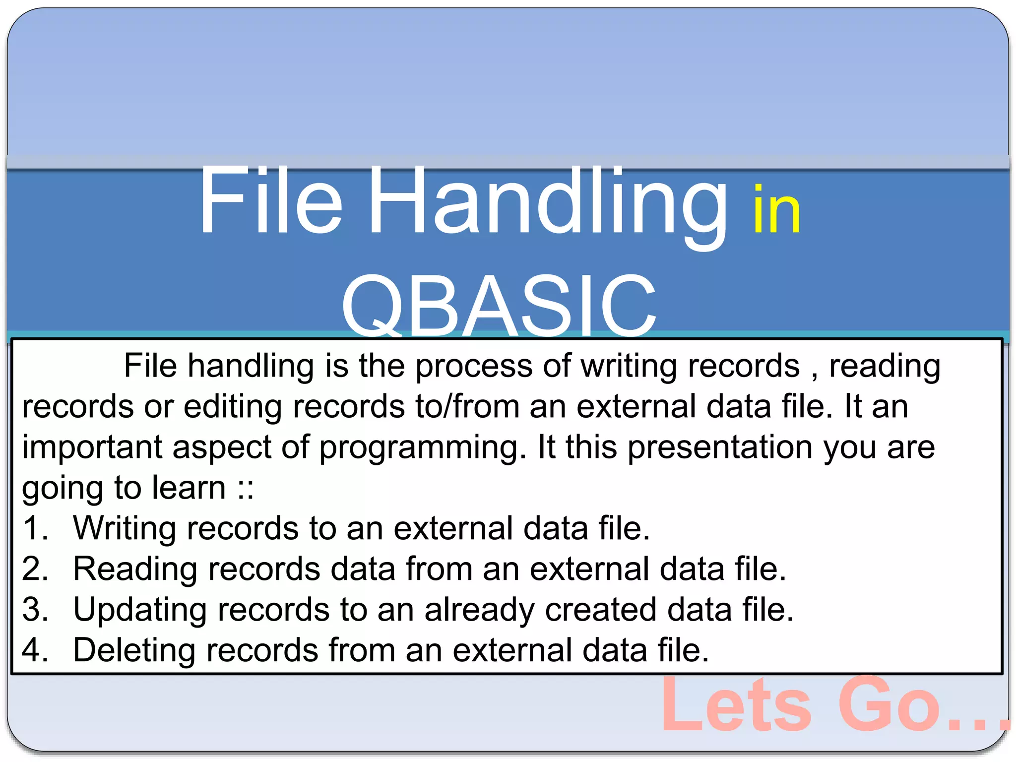 File handling | PPTX