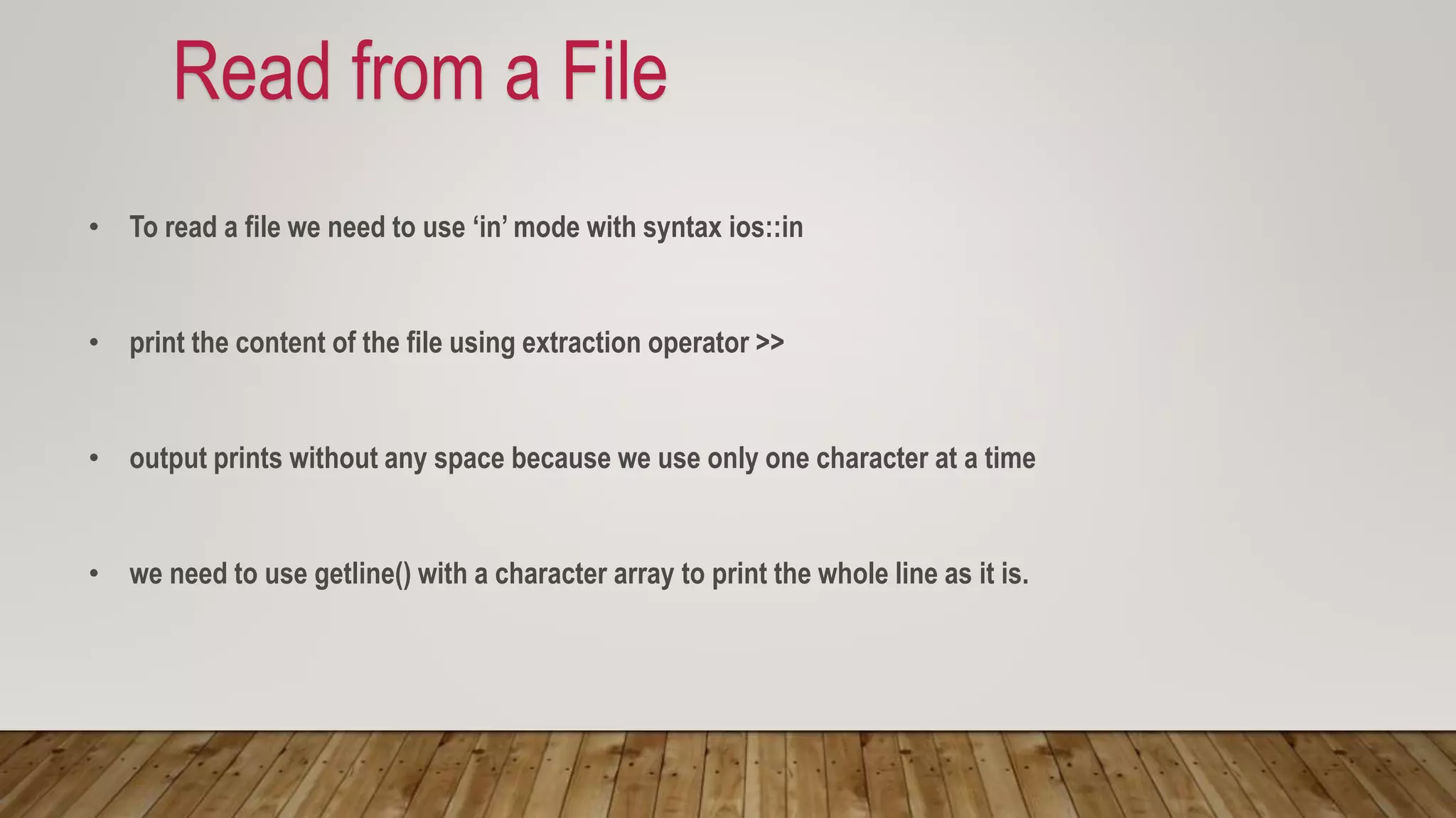 File handling | PPT