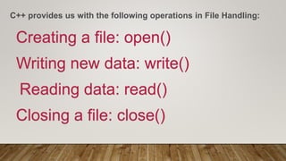 File handling | PPTX