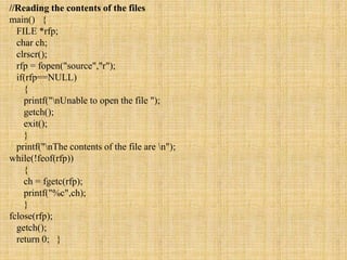 File handling With Solve Programs | PPT