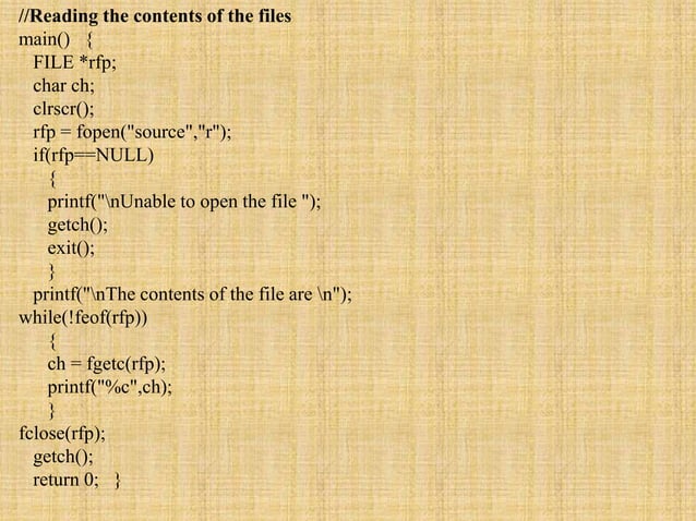 File handling With Solve Programs | PPT