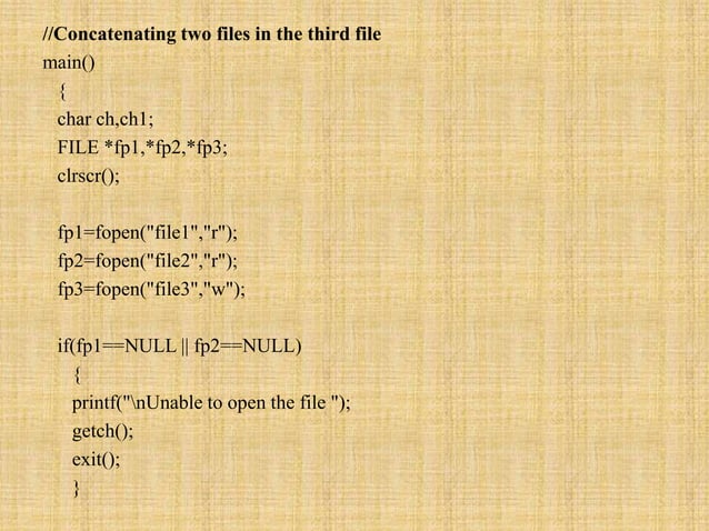 File handling With Solve Programs | PPT