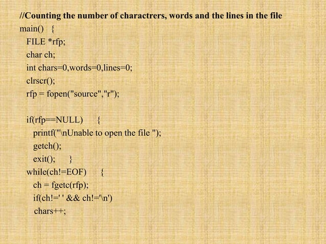 File handling With Solve Programs | PPT