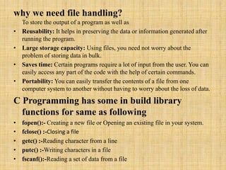 File handling With Solve Programs | PPT