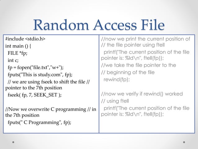 File Handling In C Programming Pdf Operating Systems Computer Software And Applications
