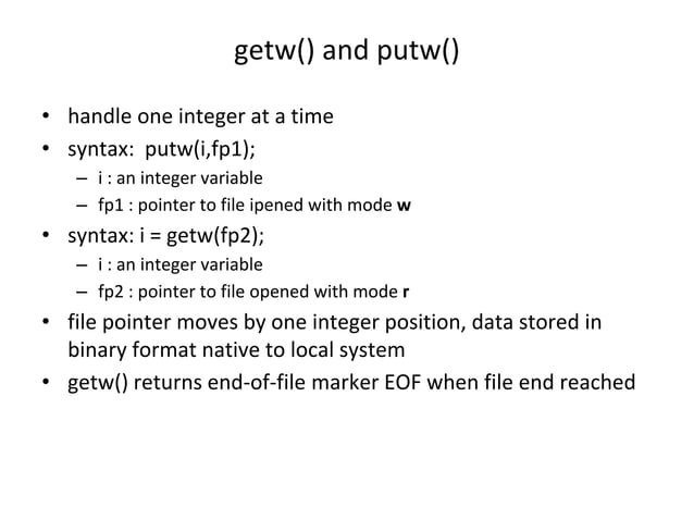 File Handling in C Programming for Beginners | PPT