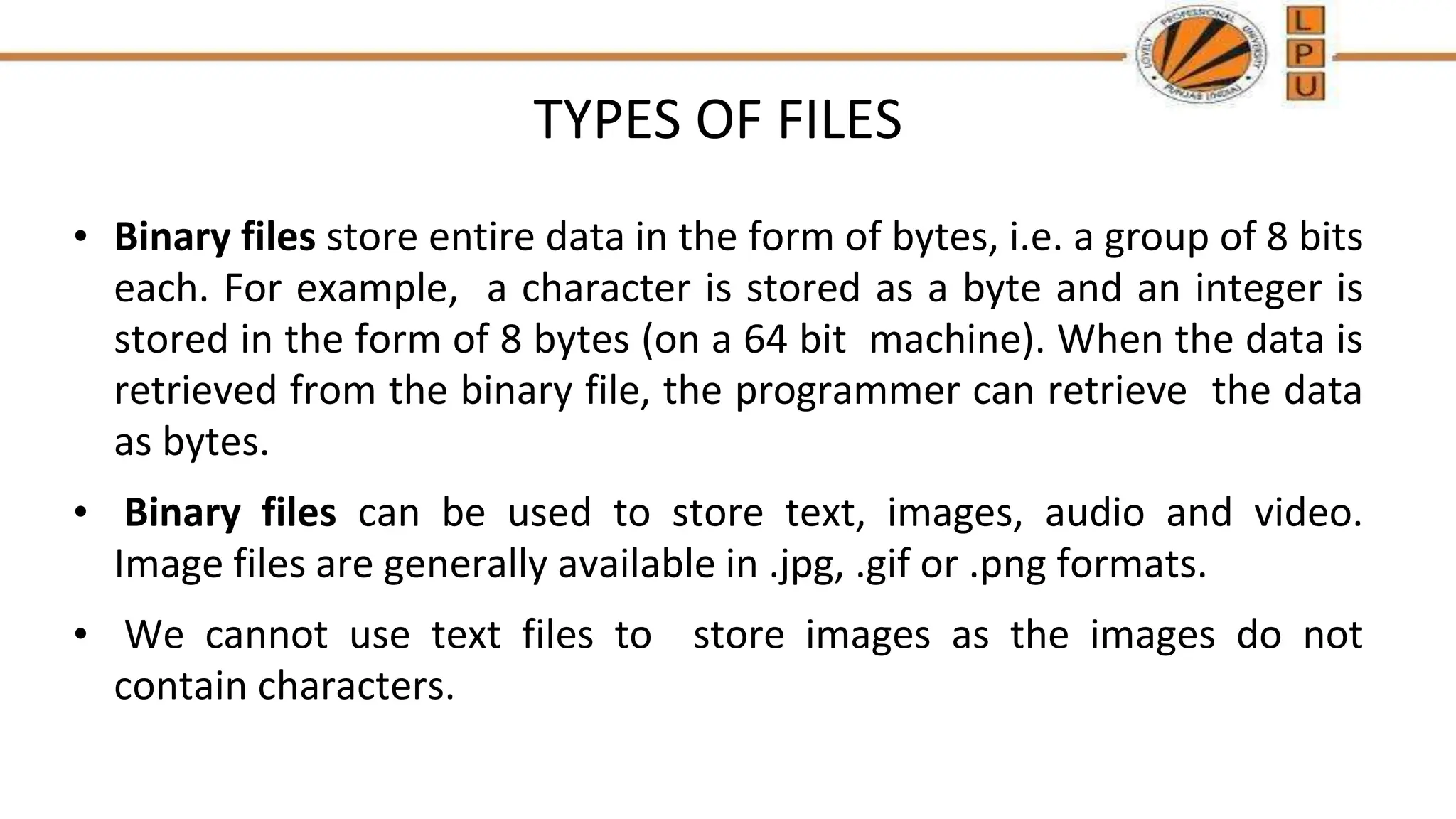 File Handling Btech Computer Science And Engineering Ppt Ppt
