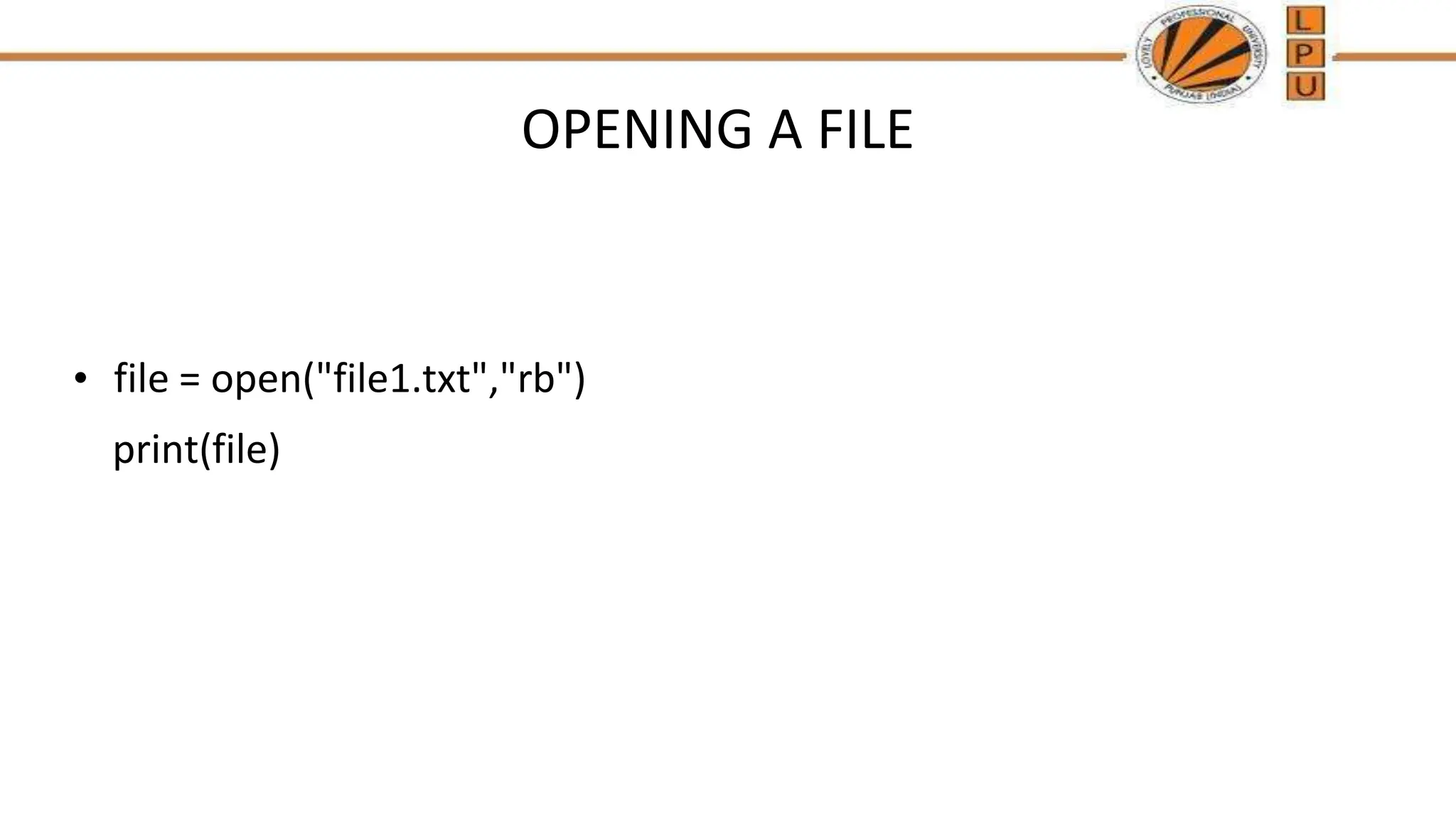File Handling Btech Computer Science And Engineering Ppt Ppt