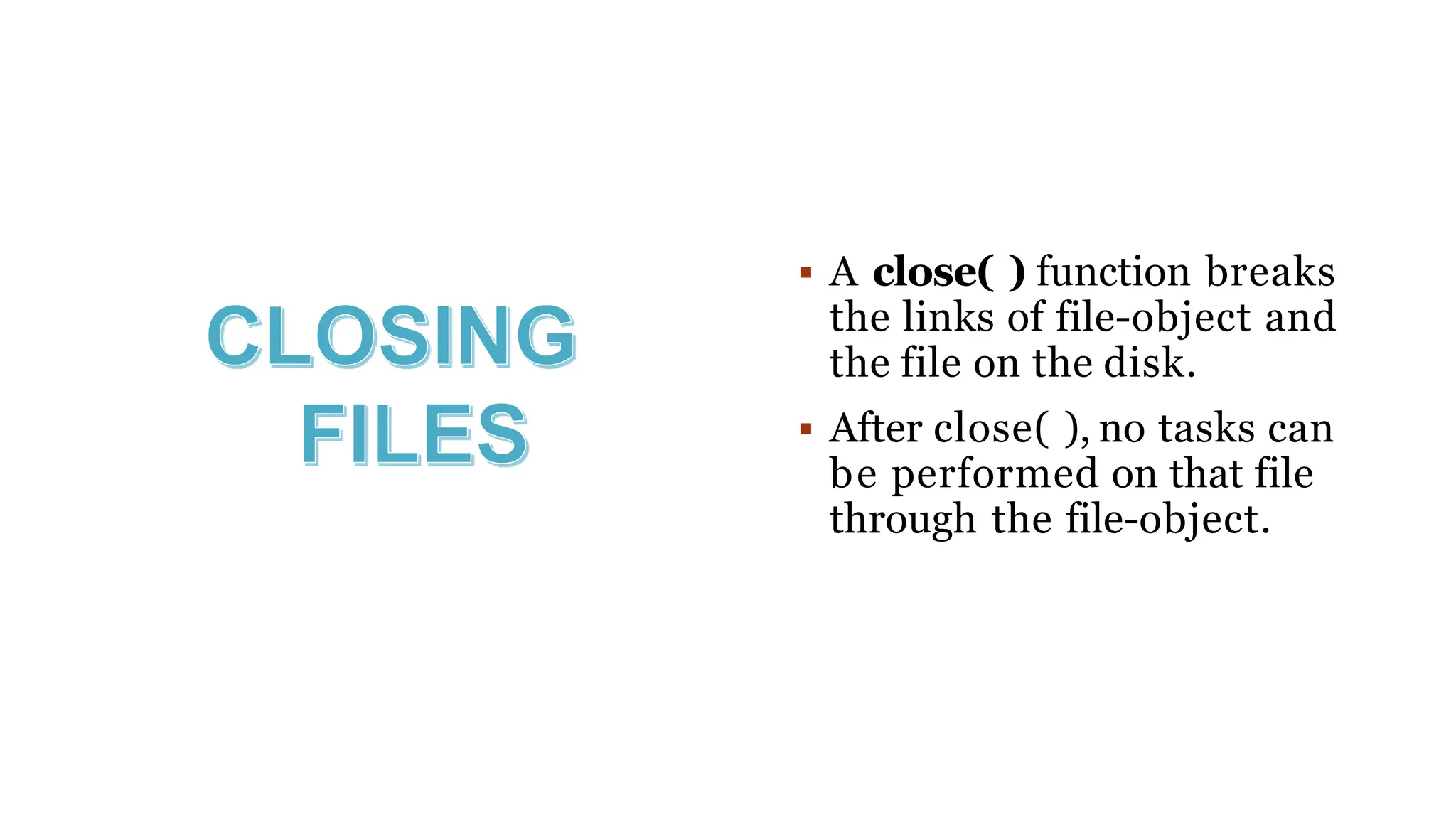 File Handling Computer Science Filespptx Programming Languages Computing