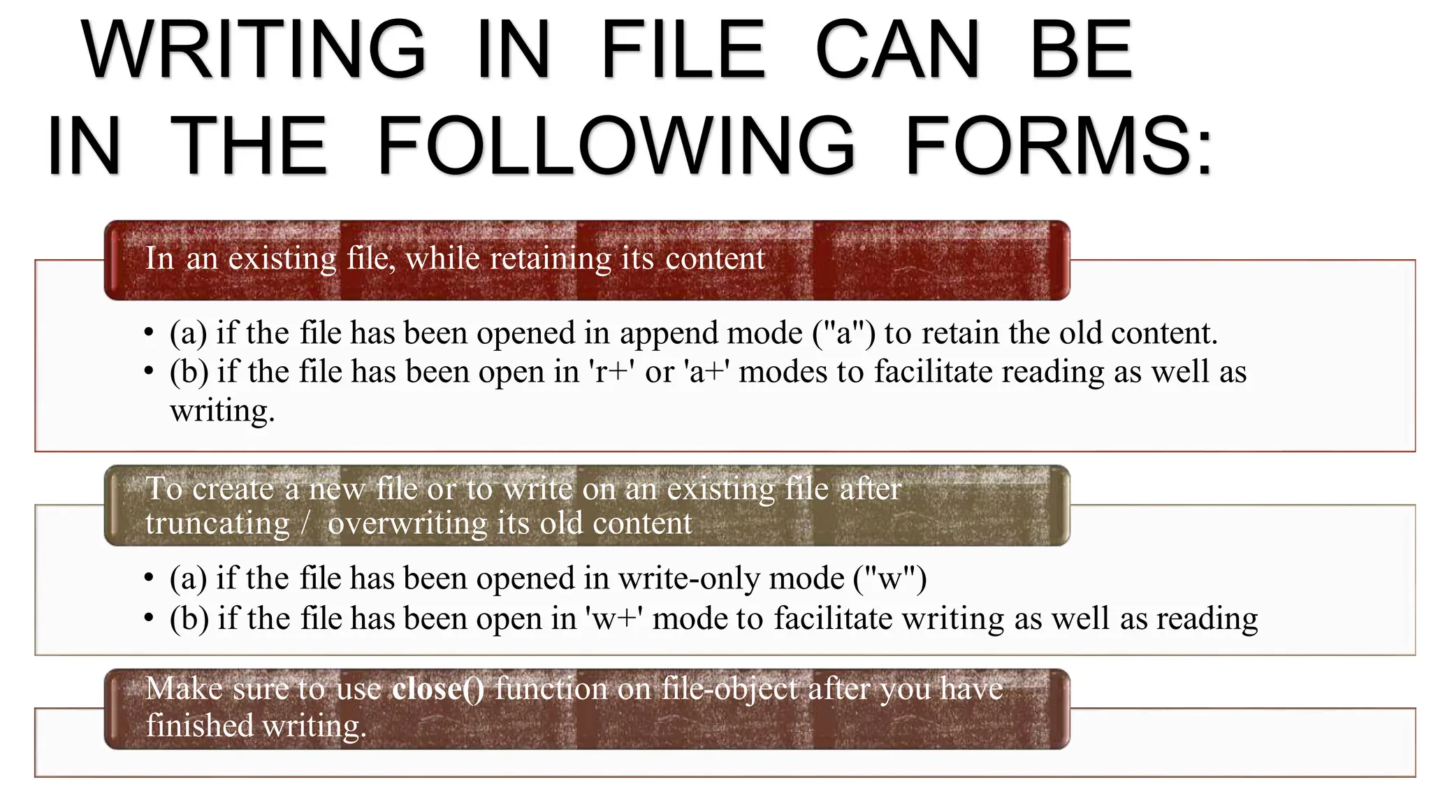 File Handling Computer Science Filespptx Programming Languages Computing