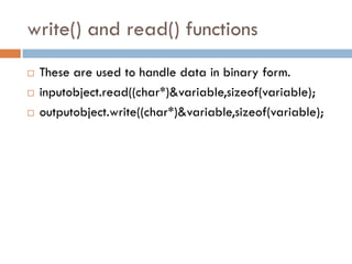 File Handling.pdffile handling ppt final | PPT