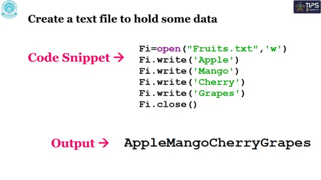 FileHandling2023_Text File.pdf CBSE 2014 | PPT