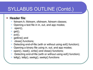 File Handling In C++ | PPT
