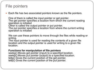 basics of file handling | PPT