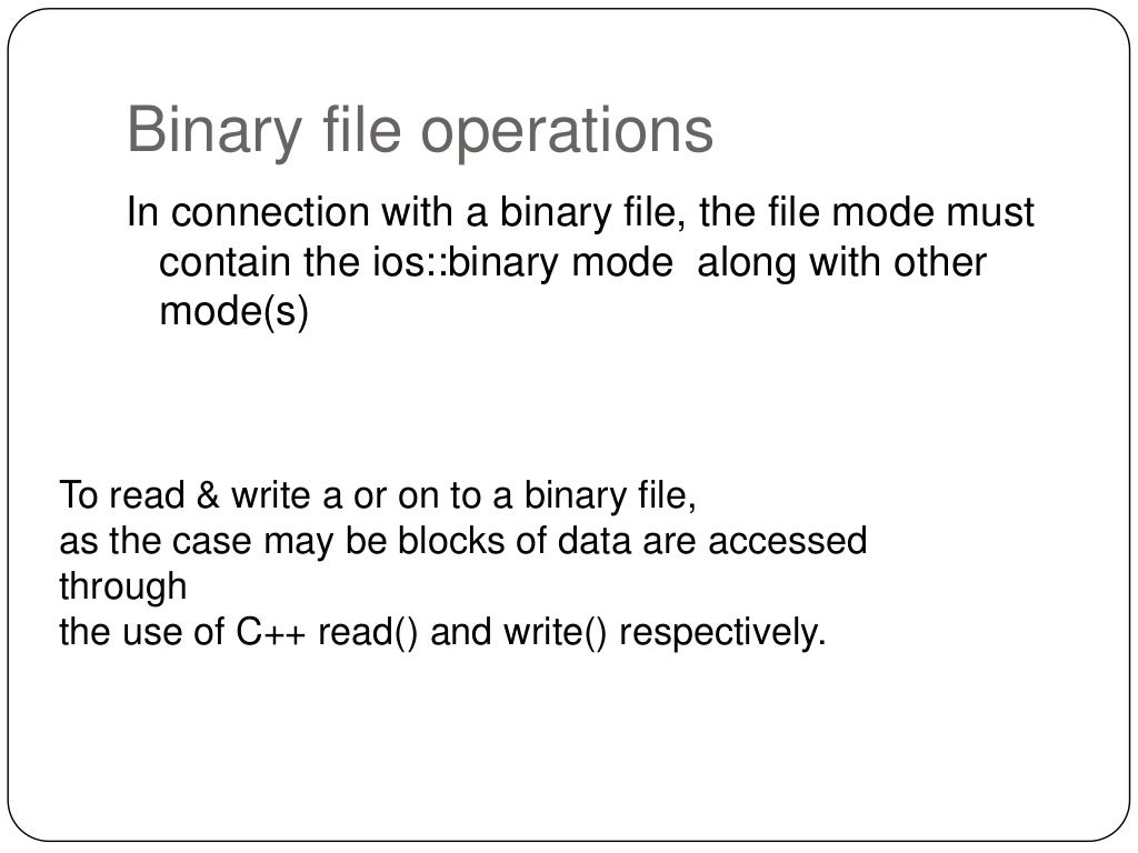 basics of file handling