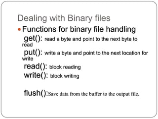 Basics of file handling | PPT