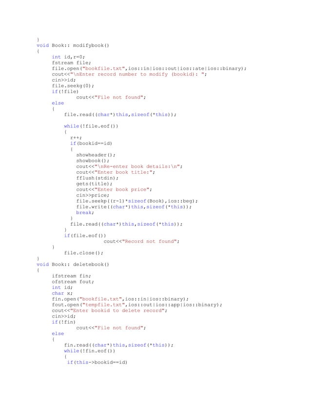 File handling in c++ | PDF