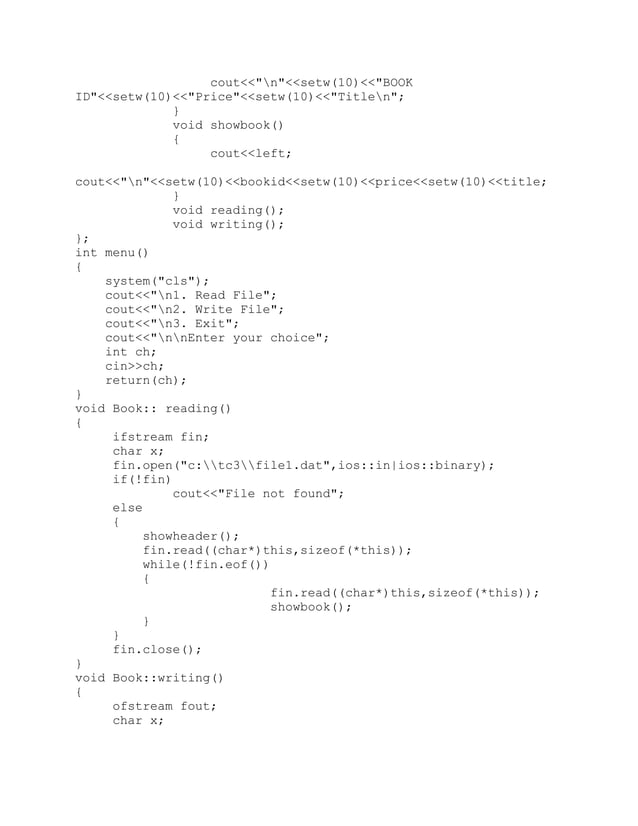File handling in c++ | PDF