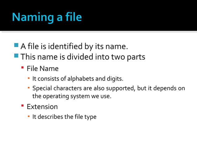 File handling in c | PPT | Programming Languages | Computing