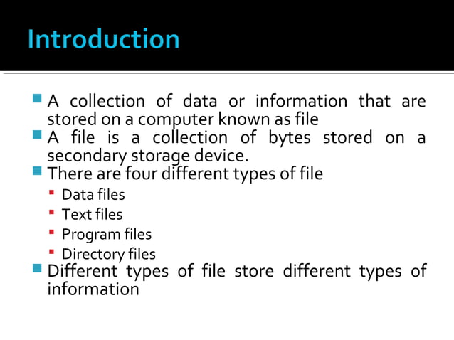 File handling in c | PPT | Programming Languages | Computing