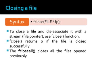 File handling in c | PPT
