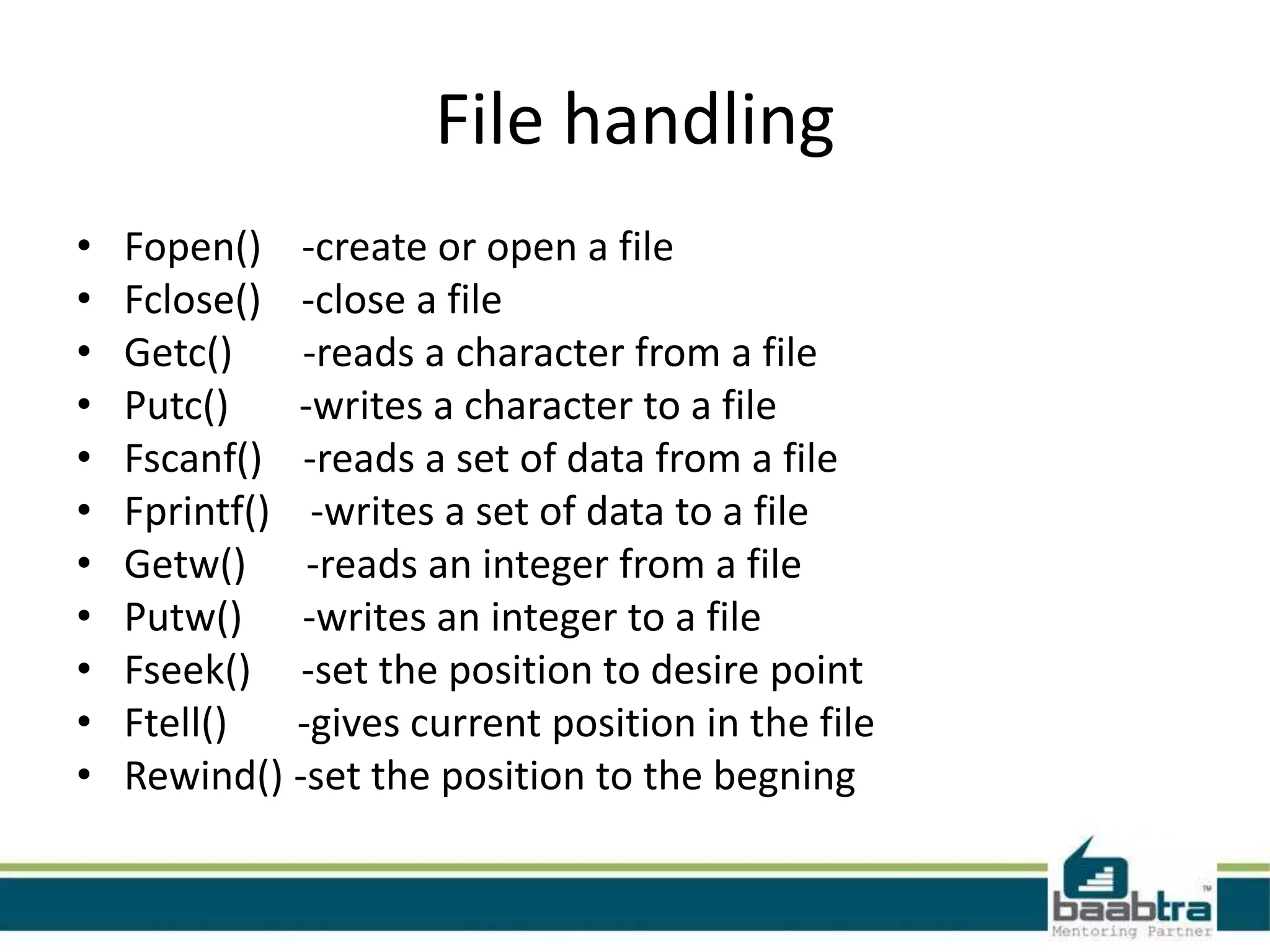 File handling in c | PPT
