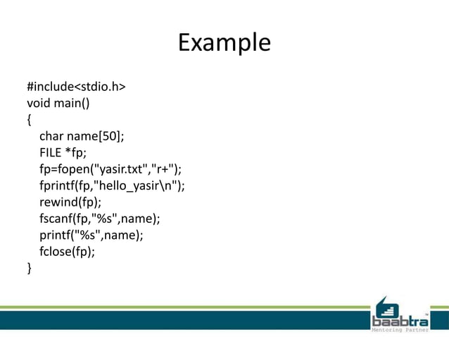 File handling in c | PPT