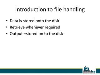 File handling in c | PPT