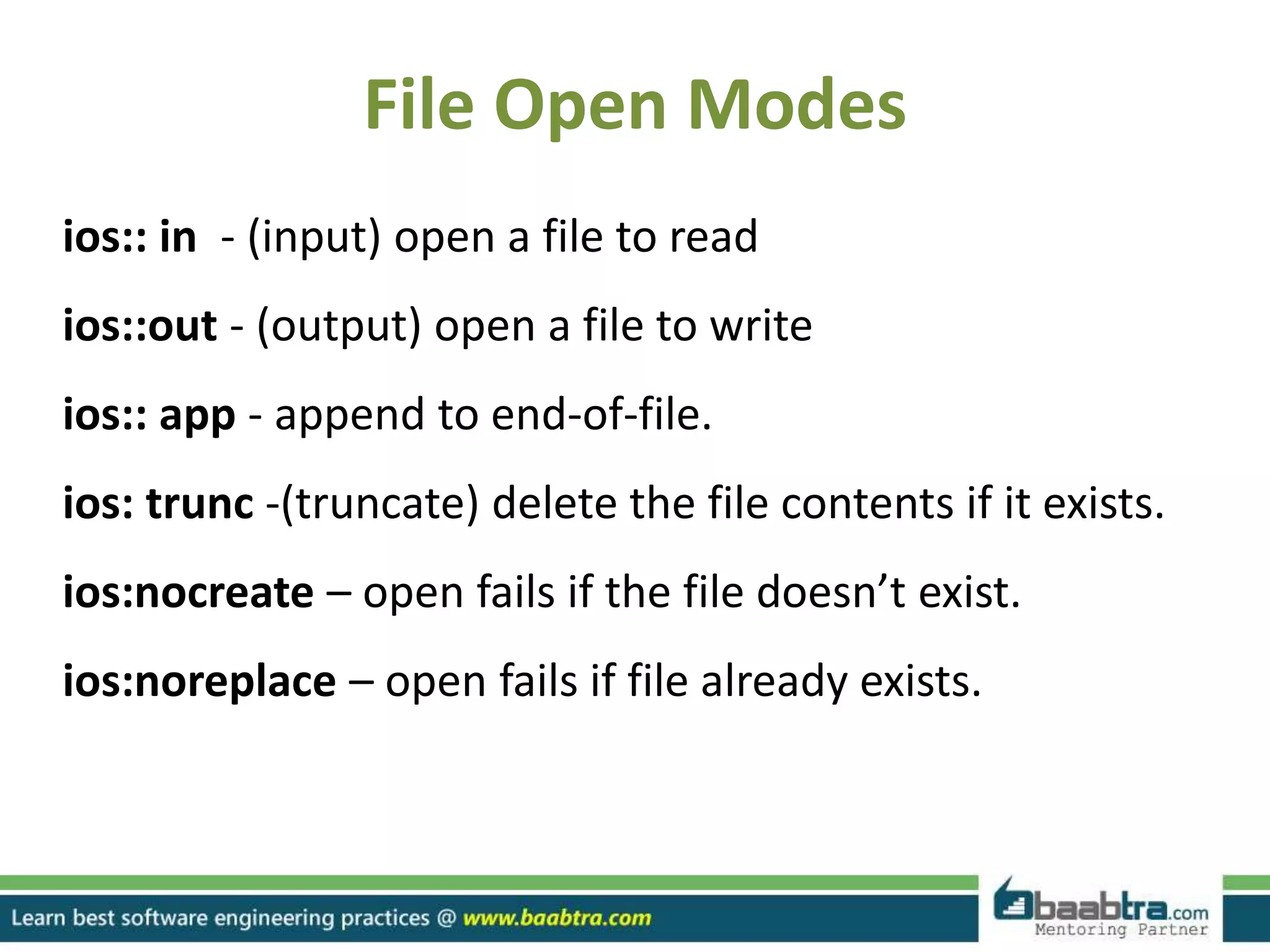 File handling in c++ | PPTX
