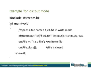 File handling in c++ | PPTX