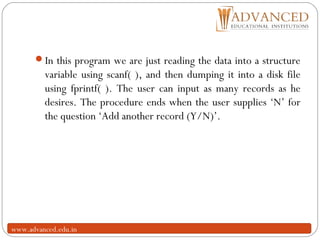File handling in 'C' | PPT