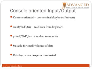 File handling in 'C' | PPT