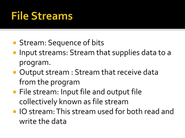 File handling in c++ | PPTX | Programming Languages | Computing