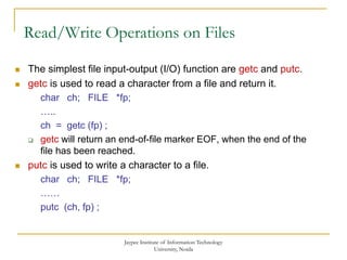 file_handling_in_c.ppt | Programming Languages | Computing
